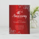 Elegant Ruby Red 40th Anniversary Invitation | Zazzle