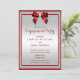 Elegant Ruby Red & Silver Glitter Engagement Party Invitation | Zazzle
