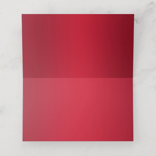 Elegant Ruby Red & Silver Glitter Wedding Place Card | Zazzle