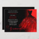 Elegant Ruby Red Spanish Gown Quinceañera Invitation | Zazzle