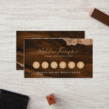 Elegant Rust Gold Marble Agate Geode Loyalty Card | Zazzle