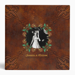 Elegant Rust Look wedding Album Binder | Zazzle