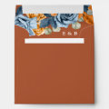 Elegant Rust Terracota Boho Navy And Rust Wedding Envelope | Zazzle