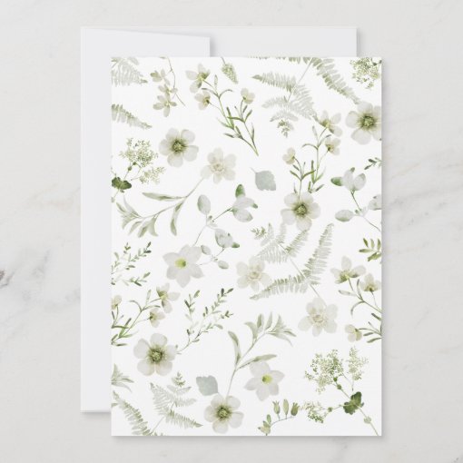 Elegant Rustic Boho Greenery Wedding Invitation | Zazzle