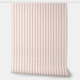 Elegant Rustic Pink French Country Small Stripe Wallpaper | Zazzle
