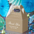 Elegant Rustic String Lights Kraft Paper Wedding Favor Boxes | Zazzle