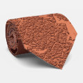 Elegant Rustic Terracotta Fall Wedding Neck Tie | Zazzle