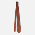 Elegant Rustic Terracotta Fall Wedding Neck Tie | Zazzle