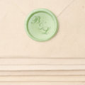 Elegant Sage Green Cursive Script Wedding Monogram Wax Seal Sticker ...
