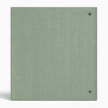 Elegant Sage Green Modern Monogram Script Linen 3 Ring Binder | Zazzle