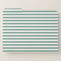Elegant Sage Green Striped File Folder | Zazzle