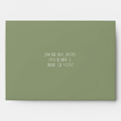 Elegant Sage Green Wedding Mailing Envelope | Zazzle