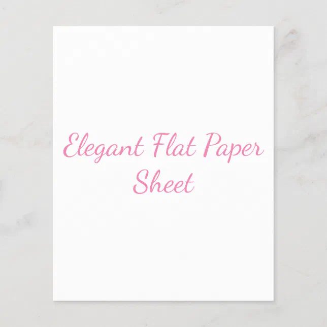 Elegant Satin Flat Paper Sheet | Zazzle