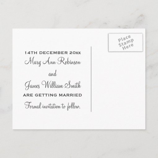 Elegant Save The Date Night Dazzle Purple Announcement Postcard | Zazzle
