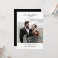 Elegant Save the Date QR Code Photo Wedding Invitation | Zazzle