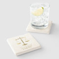 Elegant Scales of Justice | Law Gifts Stone Coaster | Zazzle