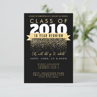 Elegant School Reunion Design Invitation | Zazzle
