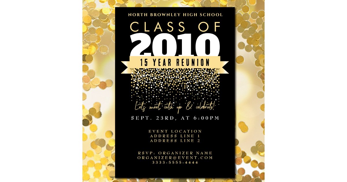 Elegant School Reunion Design Invitation | Zazzle