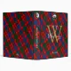 Elegant Scottish Ross Tartan Monogram Name Recipe 3 Ring Binder | Zazzle