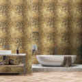 Elegant Scratched Gold Matte Wallpaper | Zazzle