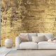 Elegant Scratched Gold Matte Wallpaper | Zazzle