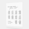 Elegant Script 10 table Seating Chart Acrylic Sign | Zazzle