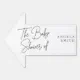 Elegant Script Baby Shower Direction Arrow Sign | Zazzle