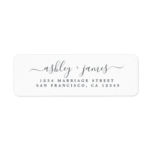 Wedding Return Address Labels | Zazzle