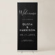 Elegant Script Black White Wedding Welcome Retractable Banner | Zazzle
