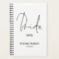 Elegant Script Bride Name Wedding Planner | Zazzle