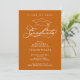 Elegant Script Burnt Orange Graduation Invitation | Zazzle