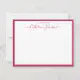 Elegant Script Calligraphy A Note From Burgundy | Zazzle