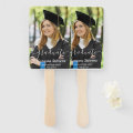Elegant Script Custom Photo Graduation Hand Fan | Zazzle