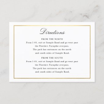 Elegant Script Gold and Border Enclosure | Zazzle