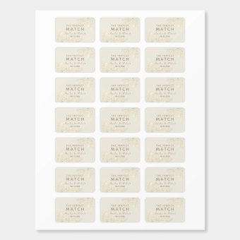 Elegant Script Gold Wedding Favor Matchboxes | Zazzle