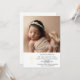 Elegant Script Golden Overlay Cross Photo Baptism Invitation | Zazzle