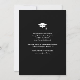 Elegant Script Graduate Photo Collage Graduation Invitation | Zazzle