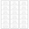 Elegant Script Gray Guest Address Label Template | Zazzle