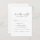Elegant Script Menu Choice RSVP Card | Zazzle