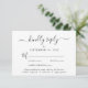 Elegant Script Menu Choice Wedding RSVP | Zazzle
