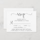 Elegant Script Menu Choice Wedding RSVP | Zazzle
