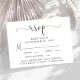Elegant Script Menu Choice Wedding RSVP | Zazzle