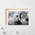 Elegant Script Merry and Married Photo Christmas Holiday Card | Zazzle