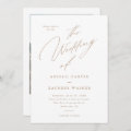 Elegant Script Modern Photo Wedding Invitation | Zazzle