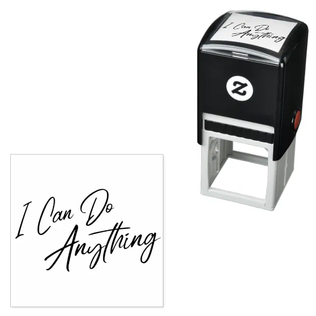 Elegant Script Motivational Self-inking Stamp | Zazzle