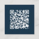 Elegant Script Navy QR Code Wedding Details Enclosure Card | Zazzle