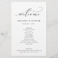 Elegant Script Paper Double Sided Photo Program | Zazzle