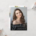 Elegant Script Photo Graduation Party Invitation | Zazzle