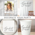 Elegant Script Photo Graduation Party Invitation | Zazzle