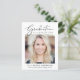 Elegant Script Photo Graduation Party Invitation Postcard | Zazzle